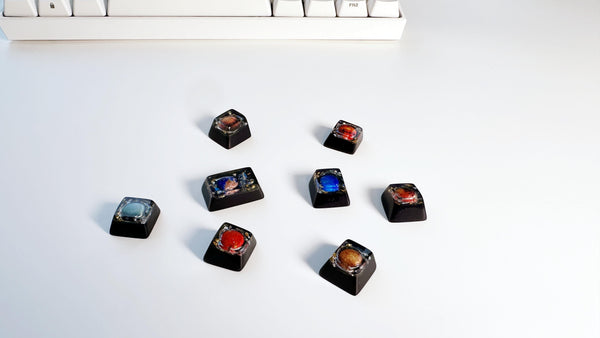 Solar System Planet Keycaps Set, Custom Keycaps - HiJenney